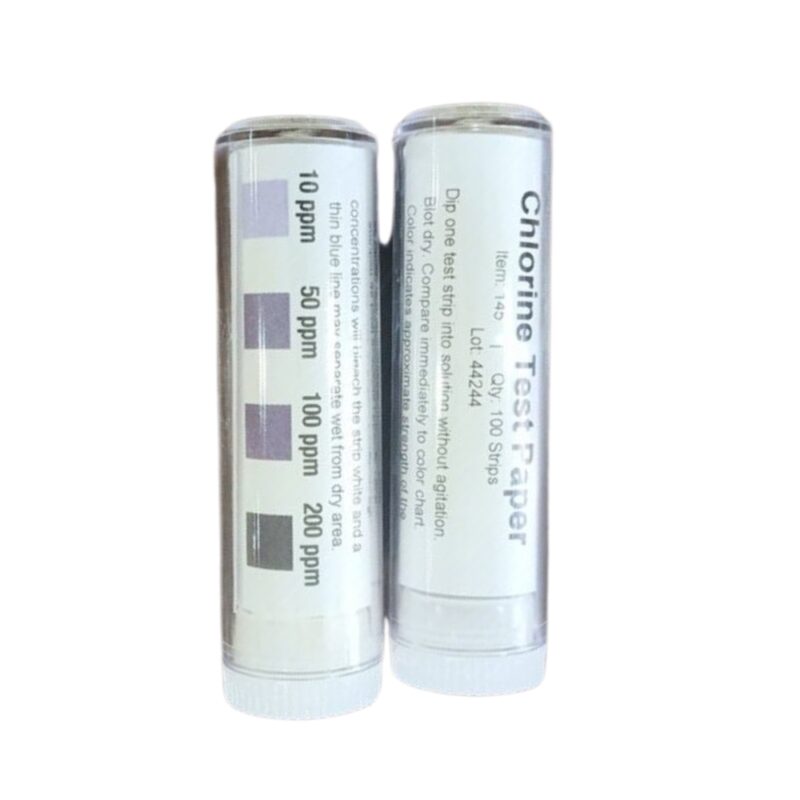 Chlorine Test Paper 0-200ppm 100strips in UAE - Order Now